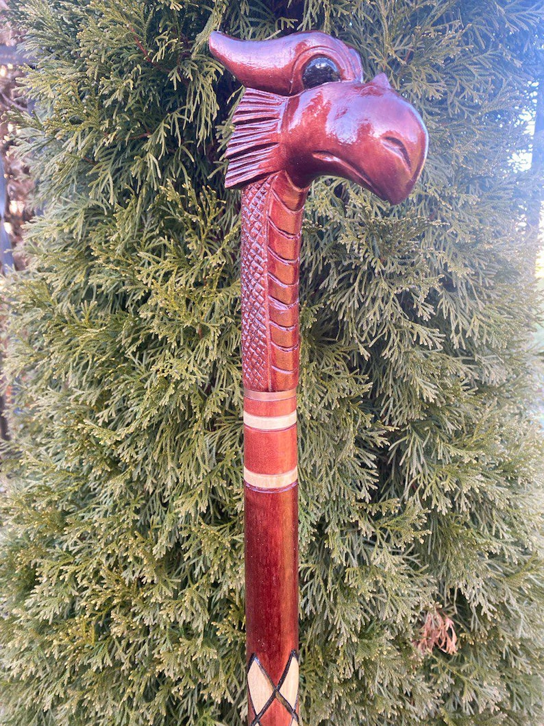 Handcrafted Dragon Cane Mythical Cane Dragon Walking Stick Designer ...
