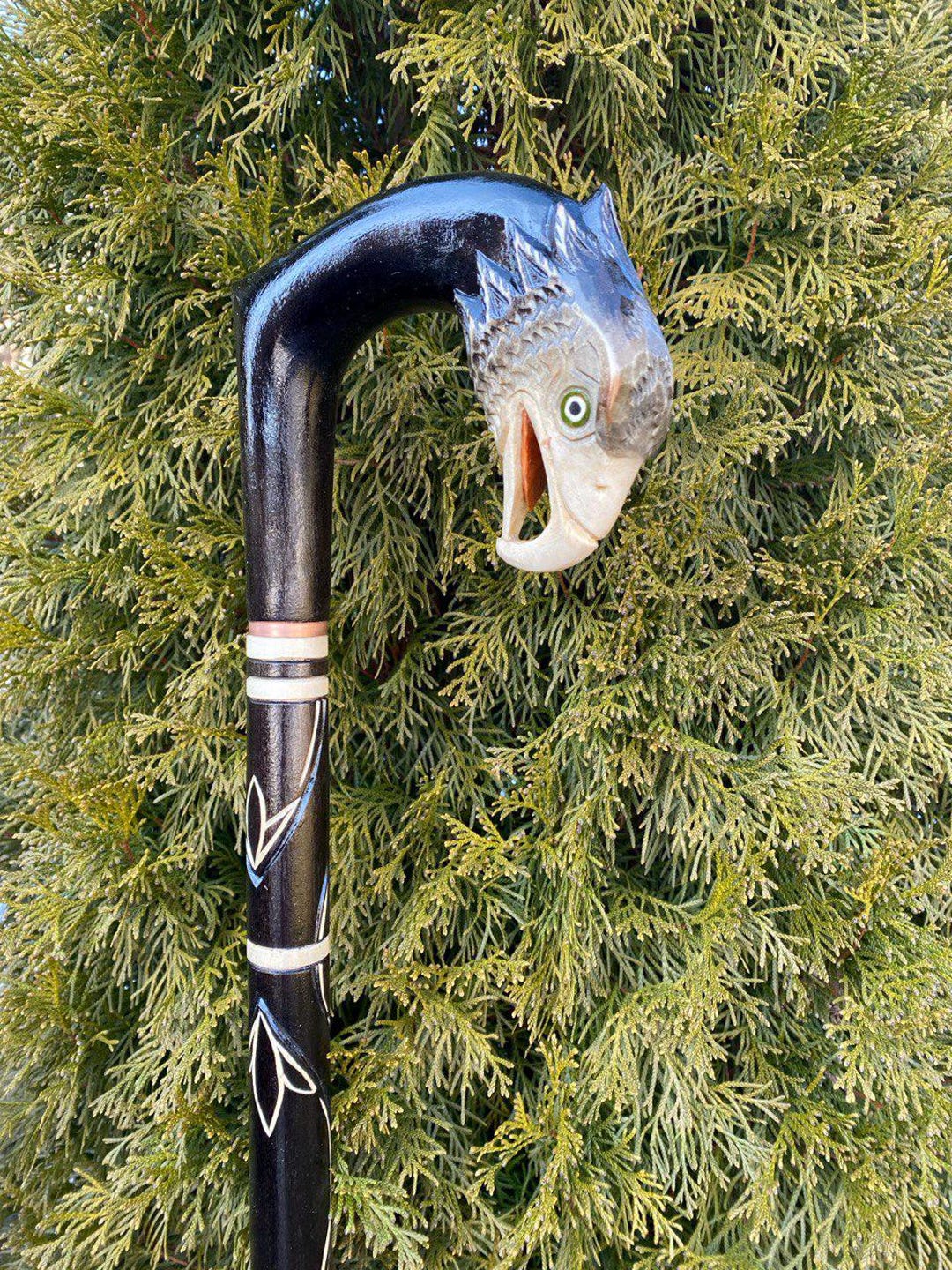 Odin's Raven Staff Norse Walking Stick Viking Walking Cane Viking ...