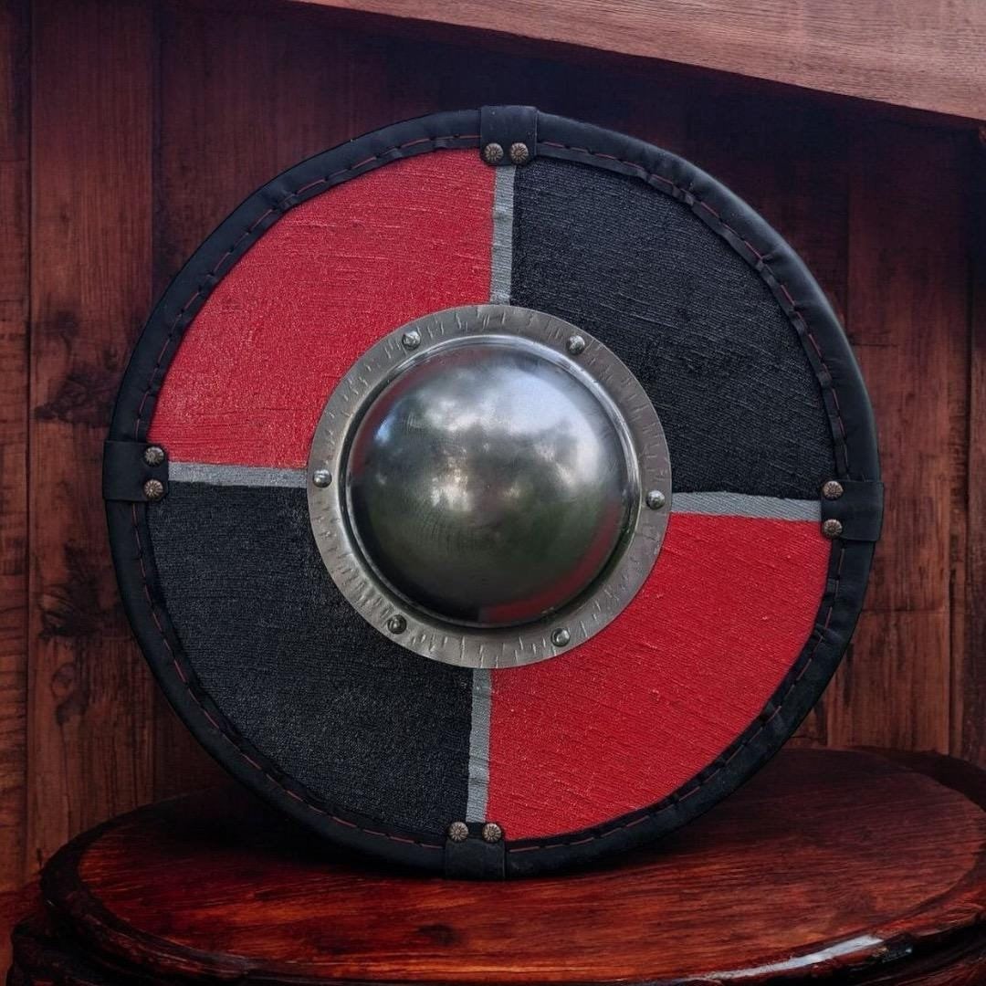 Shield Decorated War Shield Home Decor Wall Art Viking Round Shield ...