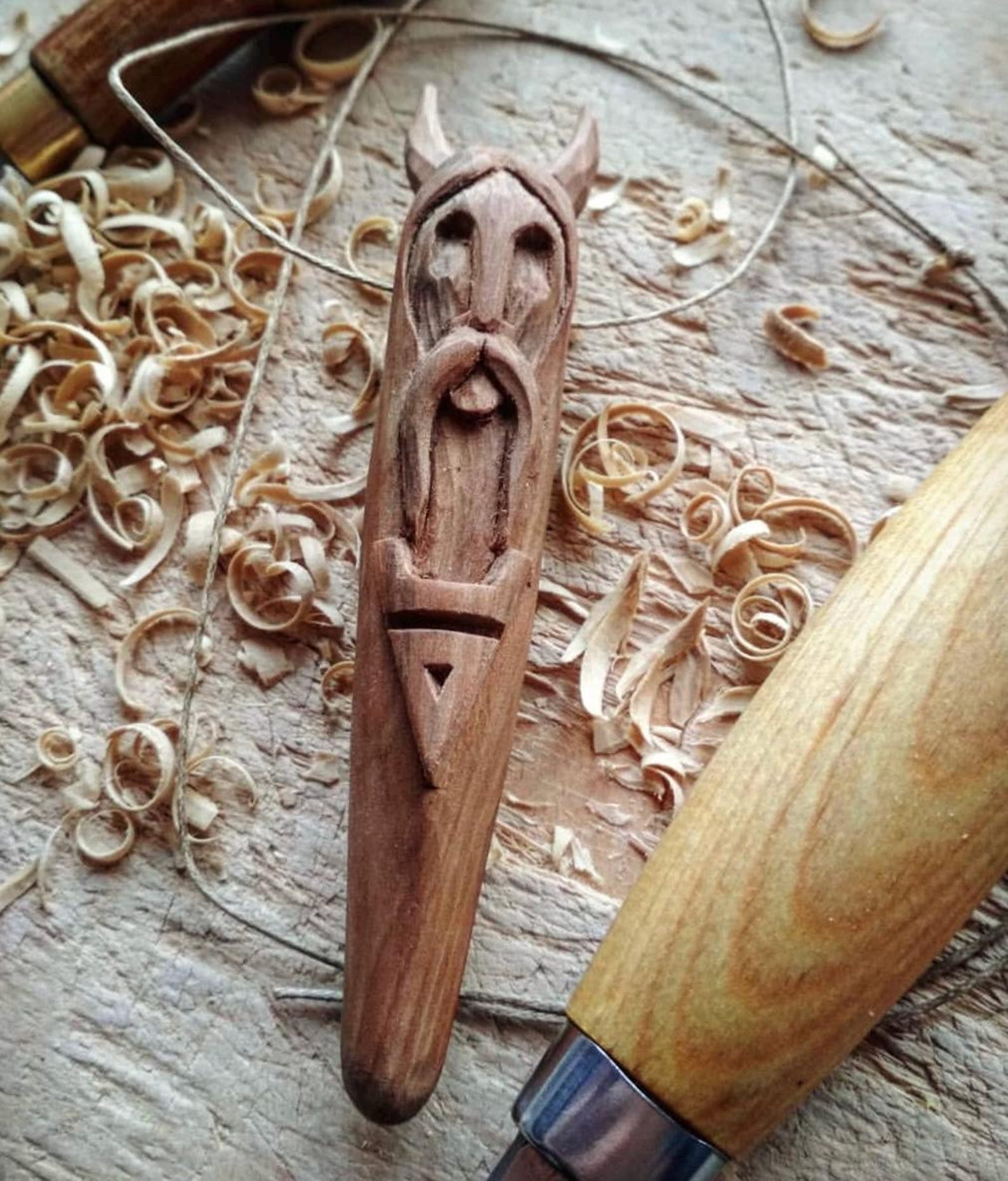 Slavic Totem Veles Perun Mara Chernobog Wooden Figurine Slavic Gods ...