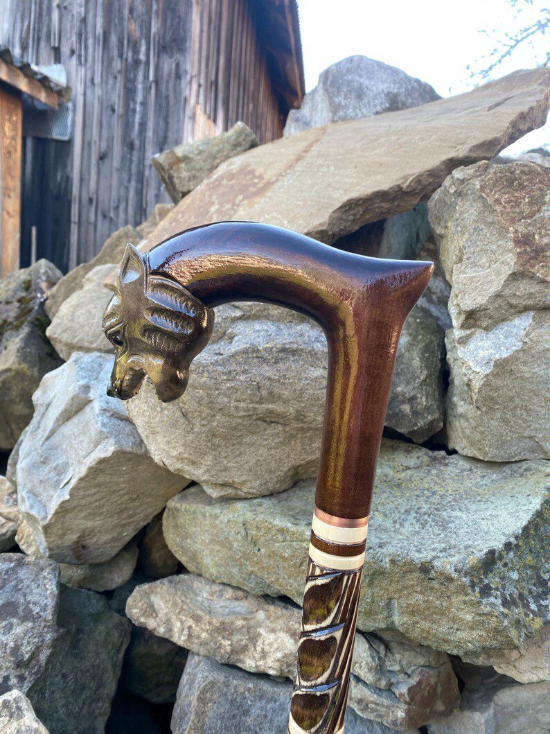 Fenrir Norse Wolf Walking Stick Fenrir God Viking Cane Norse Pagan,odin ...