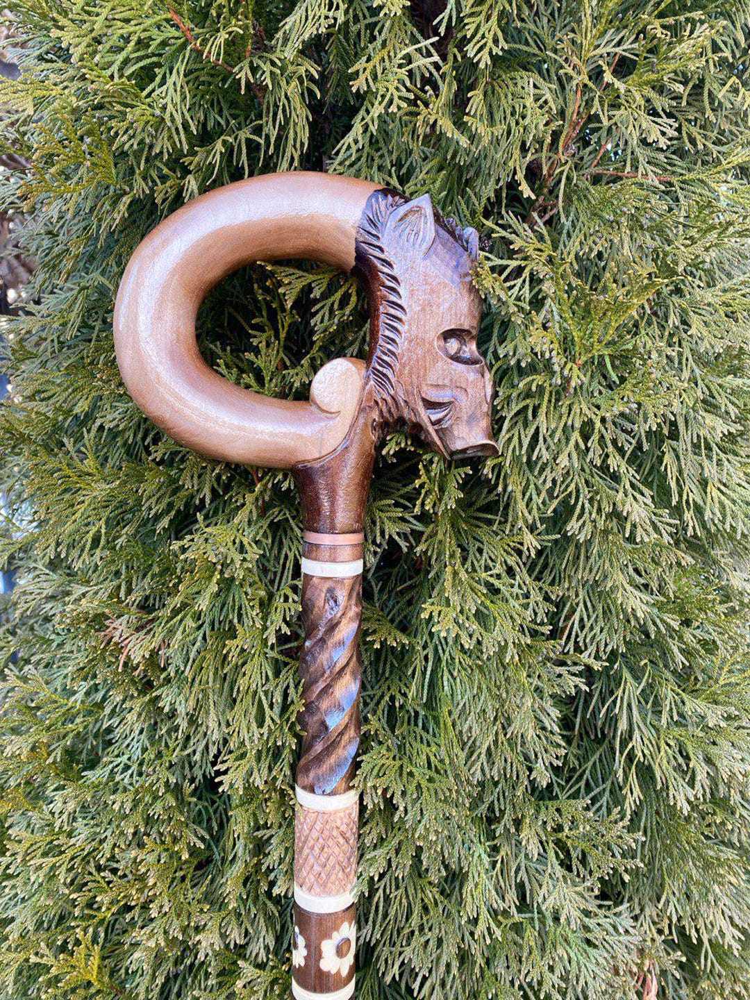 Medieval Accessory Wild Boar Walking Stick English Cosplay Accessory ...