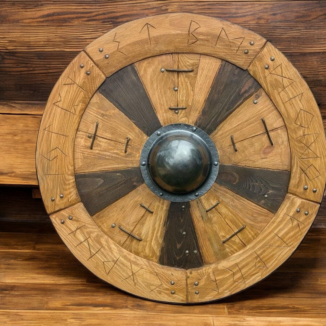 Wooden Norse Viking Shield Authentic Historically Viking Shield Viking ...
