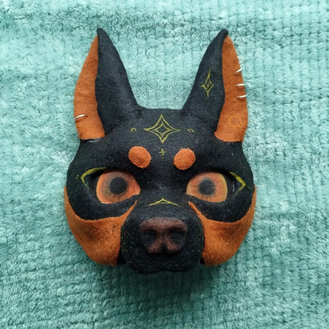 Dog Therian Mask doberman - Etsy