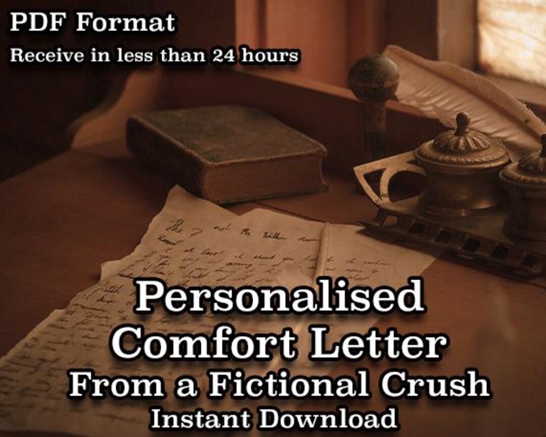 Personalized Comfort Letter for Self-care and Inspiration, Comfort ...