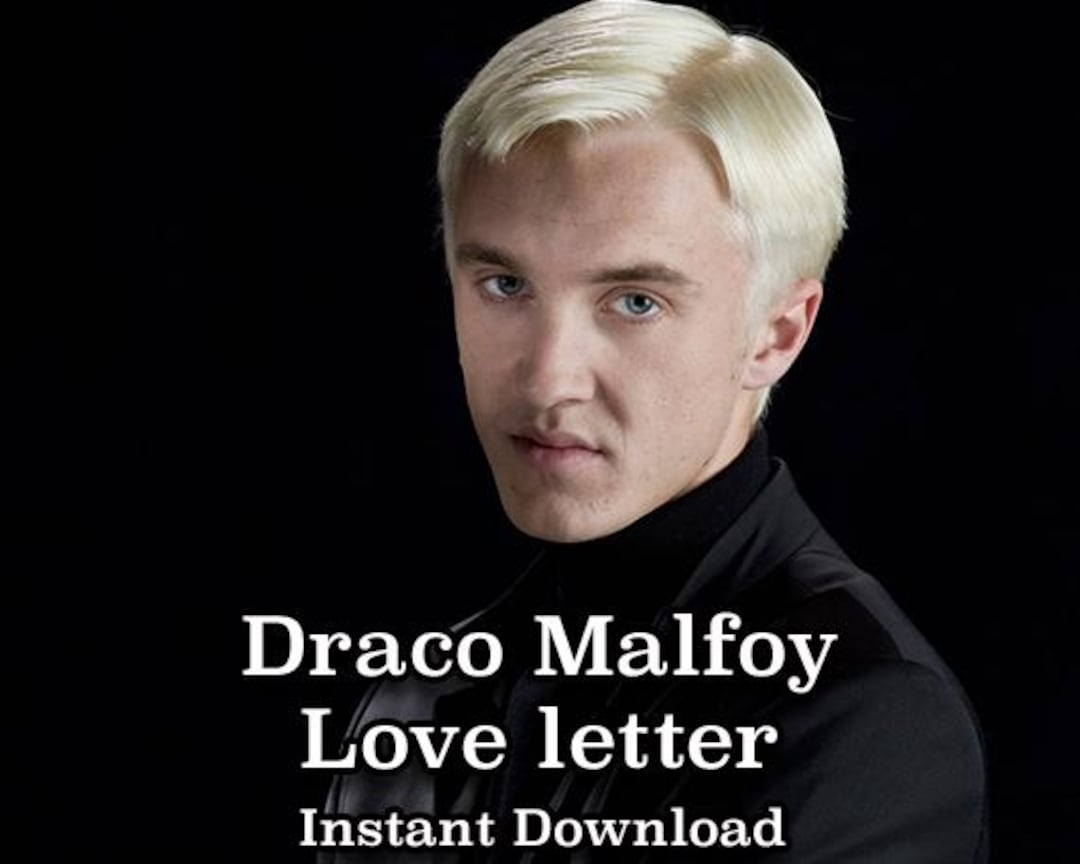 Draco Malfoy Love Letter, Comfort Letter, Malfoy, Harry Potter ...