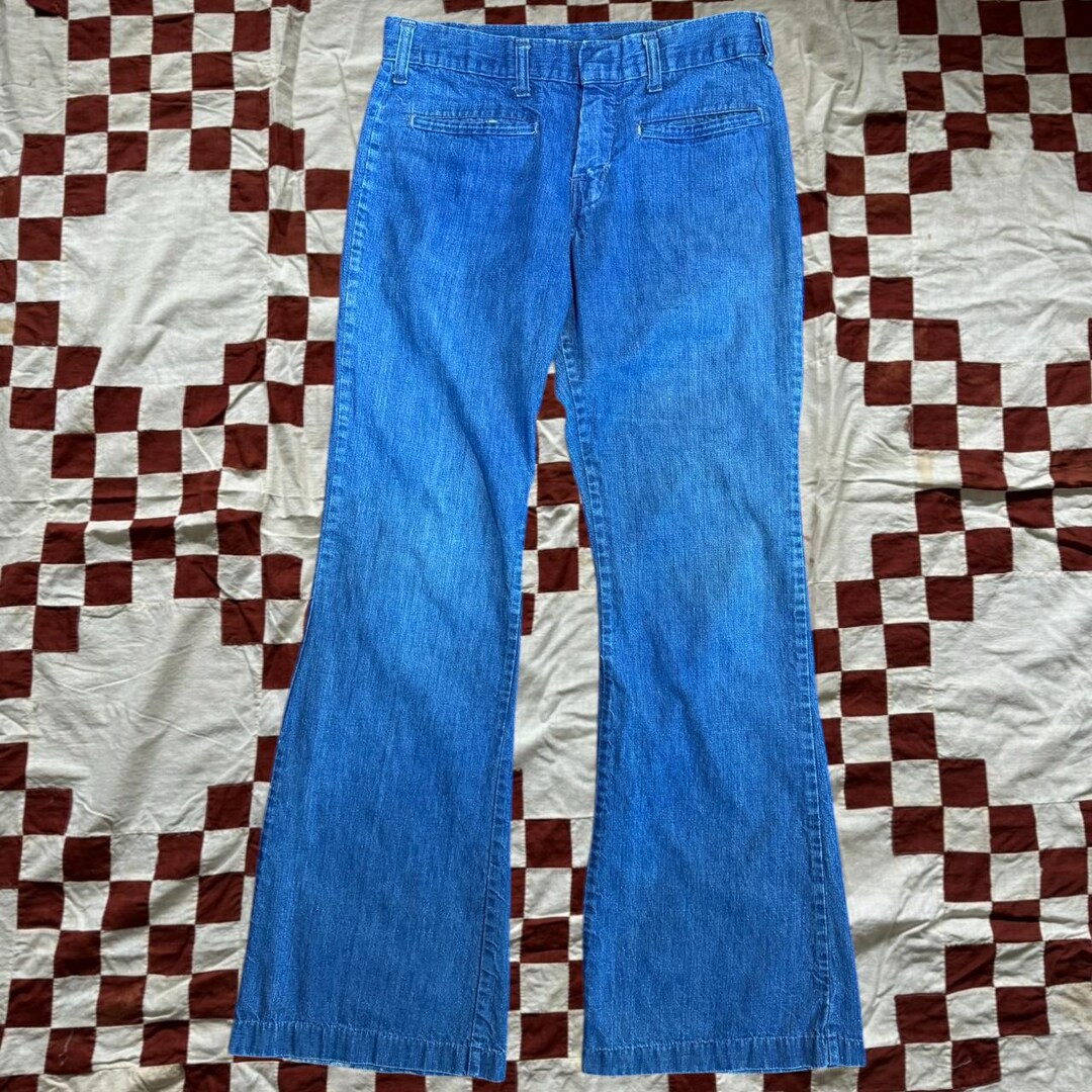 Vintage 1960s U.S. Navy Style Denim Flare Jeans Size 31 X 32 - Etsy