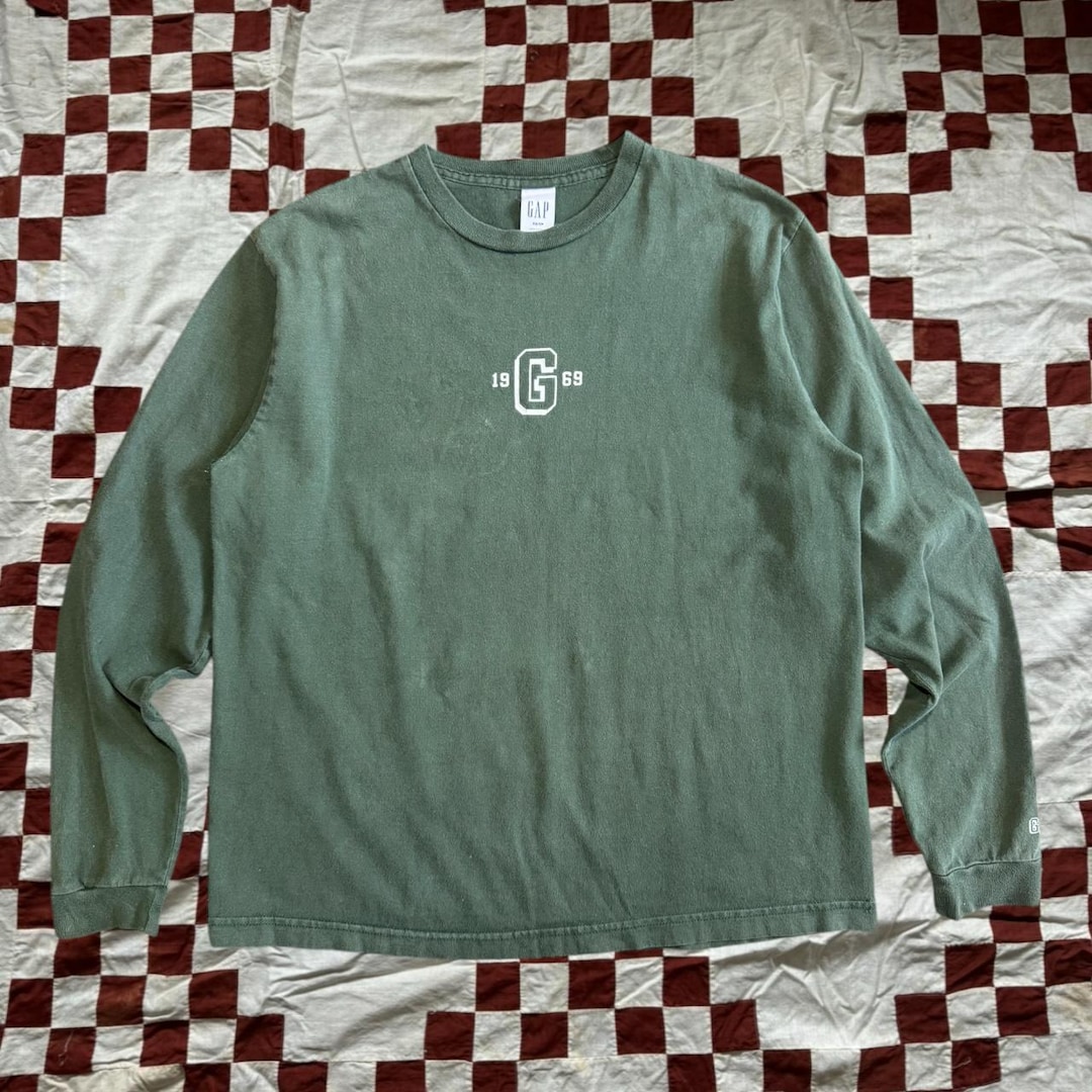 Vintage 2000s Gap Long Sleeve Logo Oversized T-shirt Size XS - Etsy