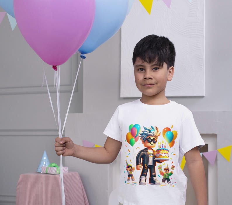 Roblox Happy Birthday PNG, Sublimation, Cute Roblox , Kids Birthday ...