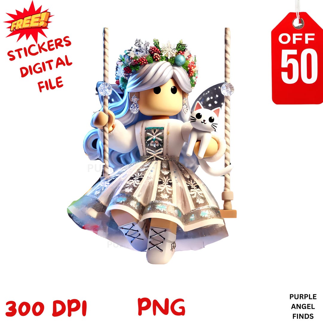Festive Roblox Christmas Png, Cute Holiday Avatar, Winter Wonderland ...