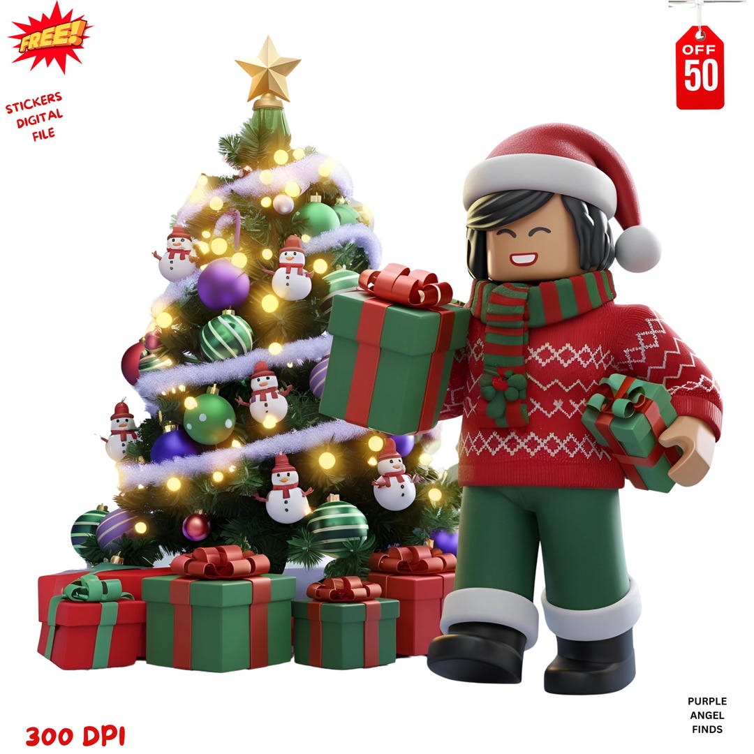 Roblox Merry Christmas Png ,instant Download,roblox PNG File ,gaming ...