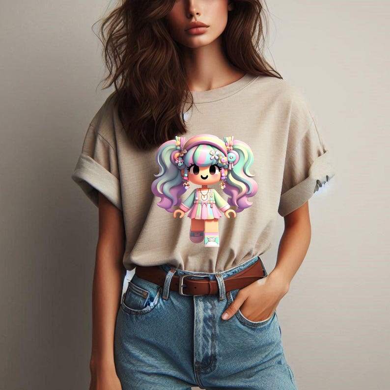 Linda chica de Roblox para descargar digitalmente, arte de personajes ...