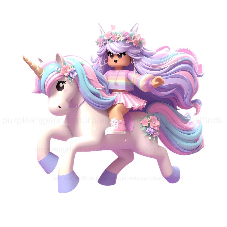 Roblox Girls Unicorn Clipart Png, Roblox Png, Unicorn Png, Png Instant ...
