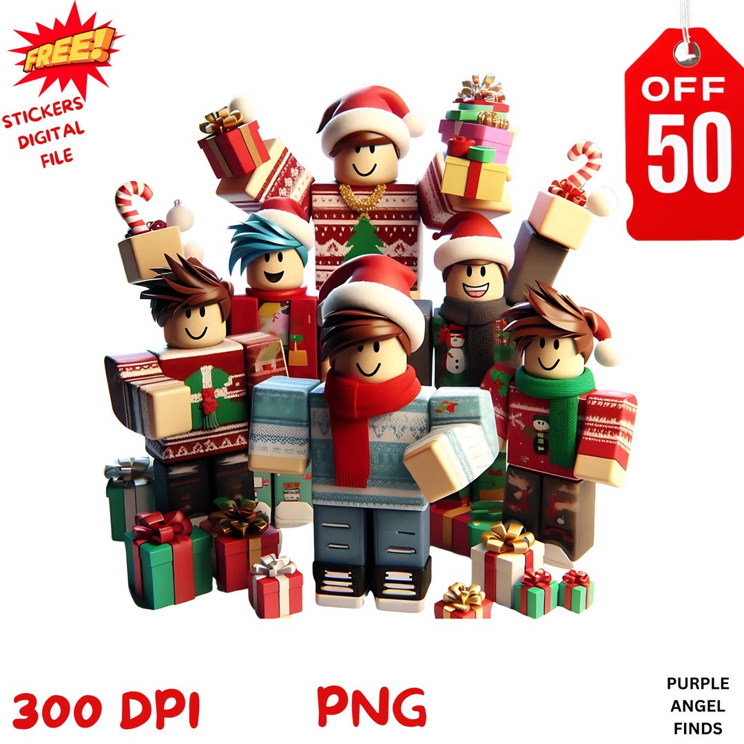 Roblox Christmas Png, Roblox Svg, Boy Roblox, Sublimation, Roblox ...