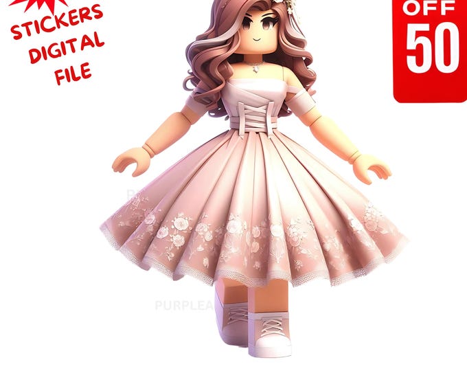 71 Cute Roblox Characters Digital Art Printable Kit Instant Digital ...