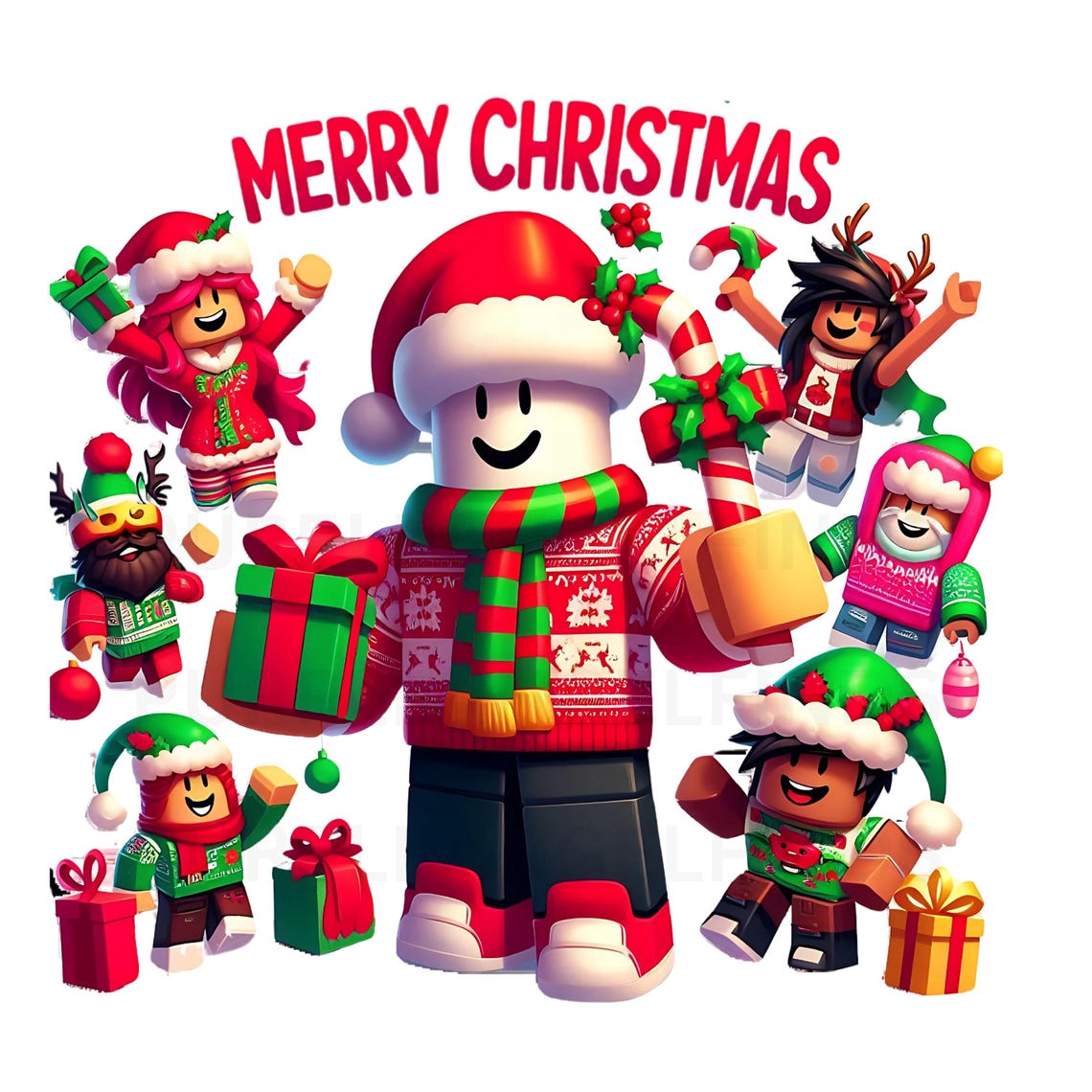 Roblox Merry Christmas Png ,instant Download,roblox PNG File ,gaming ...
