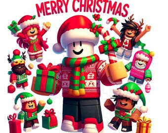 Roblox Christmas Bundle, Png, Svg Filesinstant Download,roblox PNG File ...