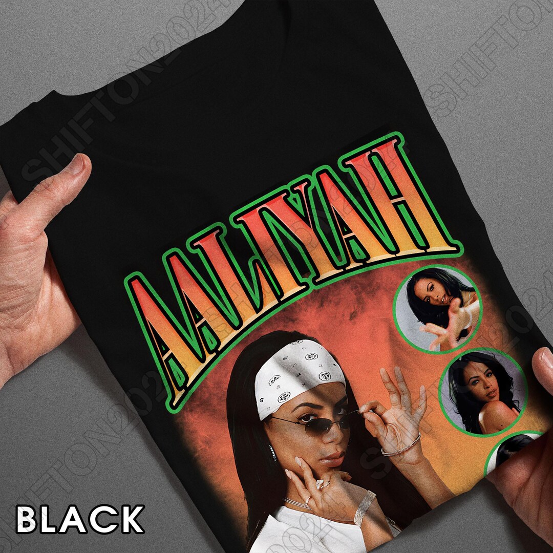 Aaliyah Baby Girl Orange Bootleg Vintage Unisex T Shirt Sweatshirt ...