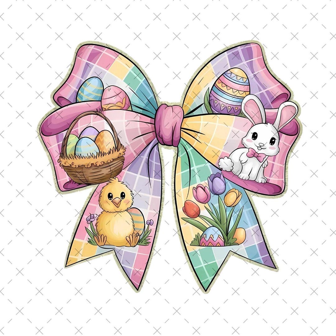 Easter Coquette Bow Png SVG, Cute Coquette Peeps PNG, Happy Easter Png ...