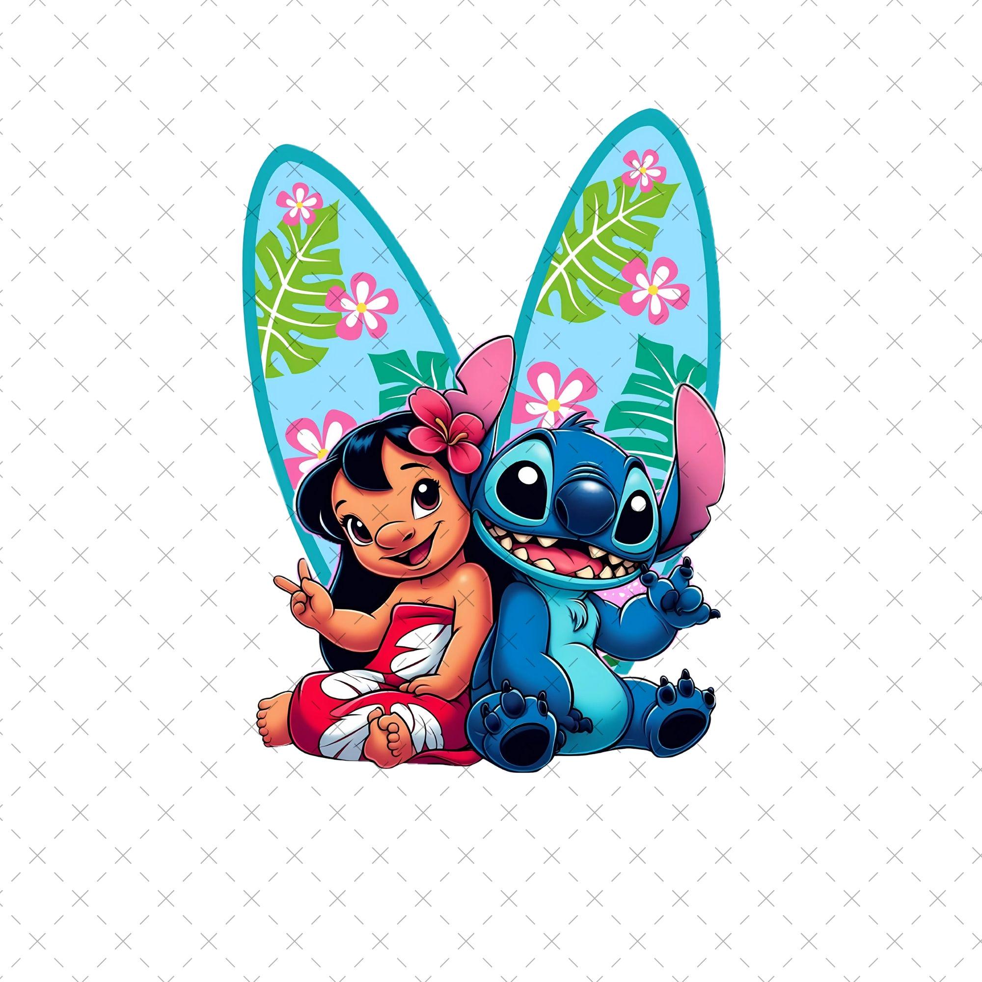 Stitch And Angel Hugging