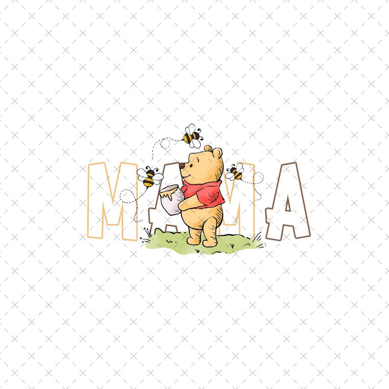 Mom Png, Mama Png, Winnie the Pooh Mom Png, Winnie the Pooh Png, Winnie ...