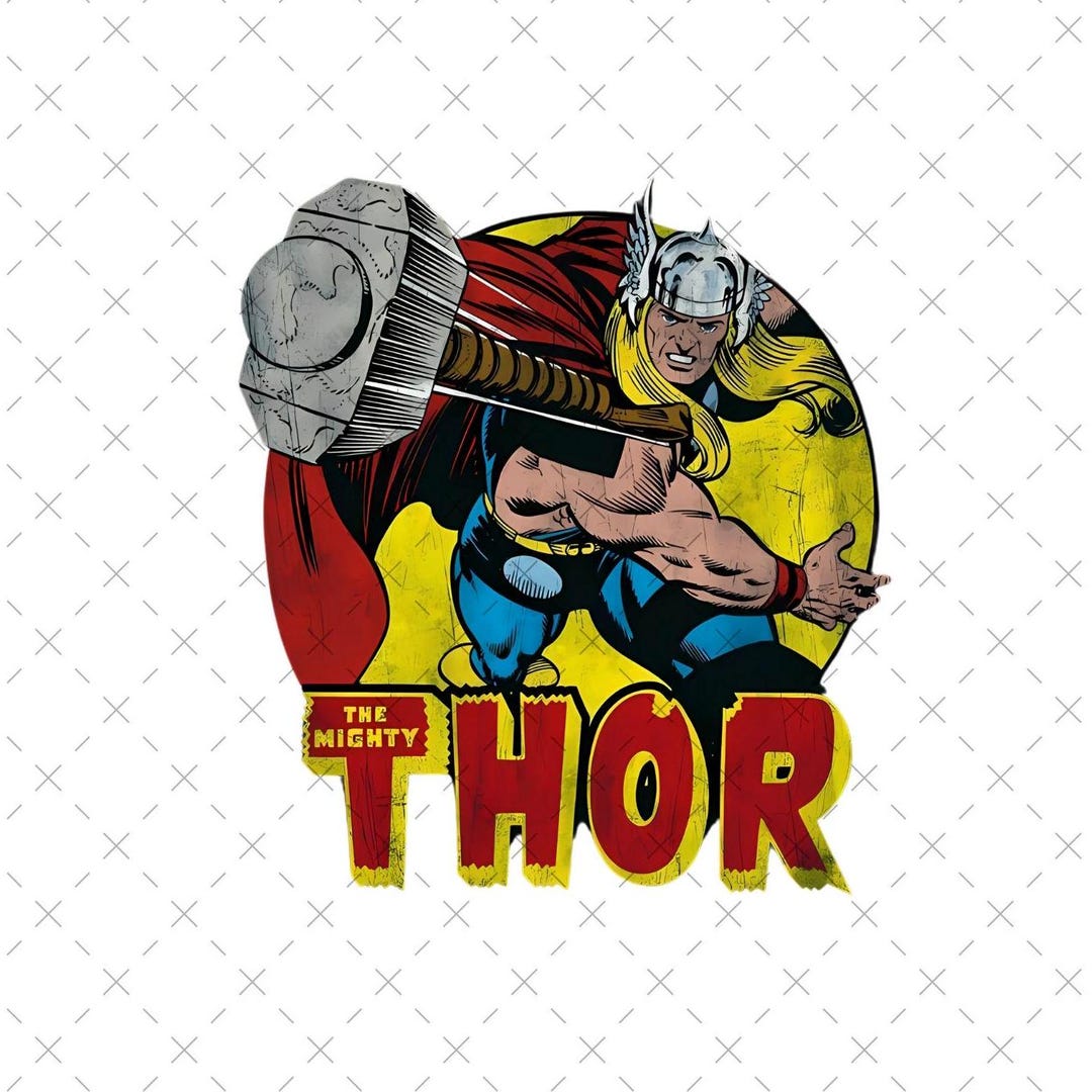 Retro Thor Png Svg, Thor Sublimation Design, Avengers Svg, Superhero ...