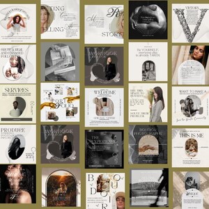 46 Chic Instagram Post Templates - Canva Designs for Social Media - Etsy