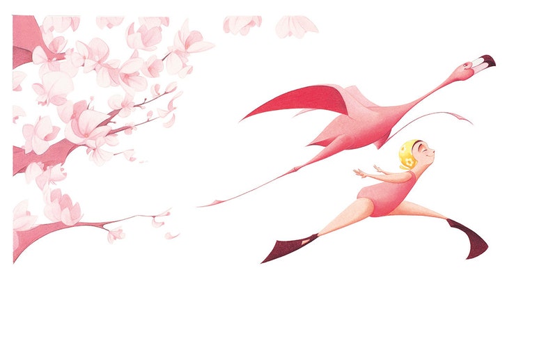 Flora and the Flamingo- Soar- Limited Edition Signed Print - Etsy