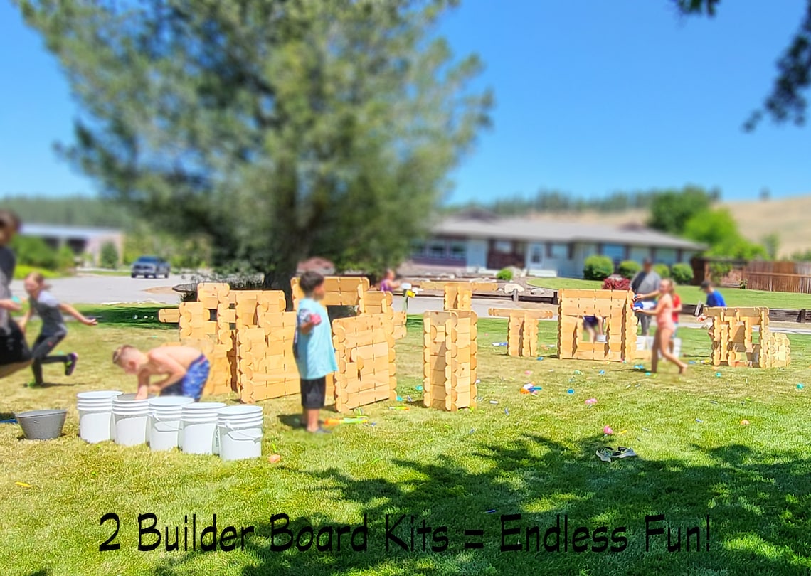Builder Boards - Life Sized Lincoln "logs" - Fort Building - Team ...