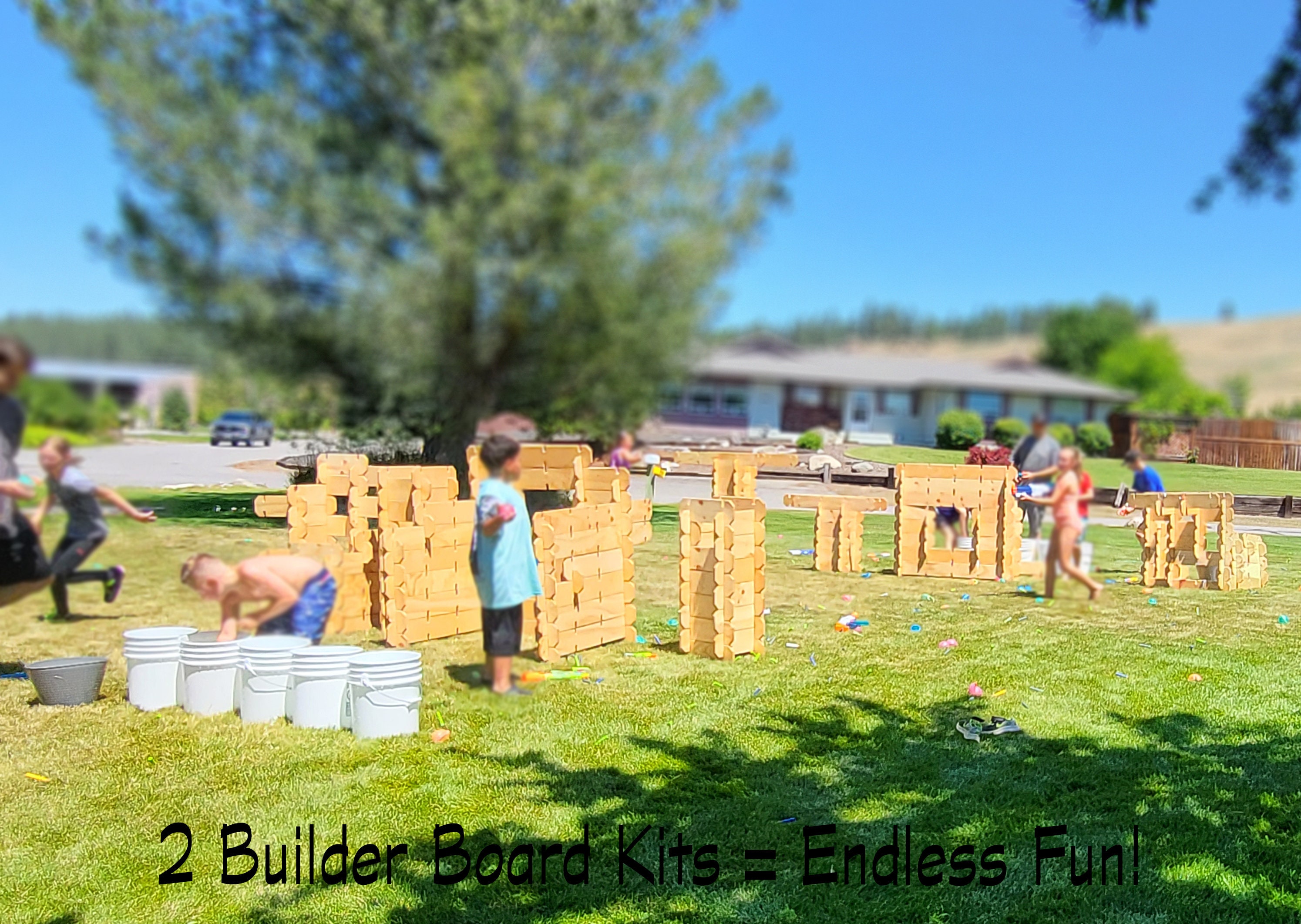 Builder Boards - Life Sized Lincoln "logs" - Fort Building - Team ...