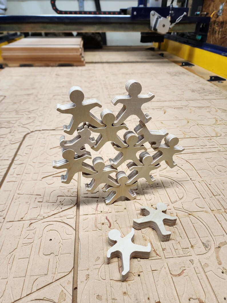 Wooden Stacking Balance Game. Paint Project. All Ages. Family Challenge ...