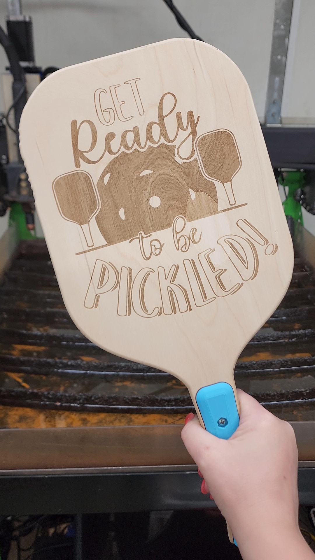 Custom Wooden Engraved Pickleball Paddle - Gifts - Personalized - Mom ...