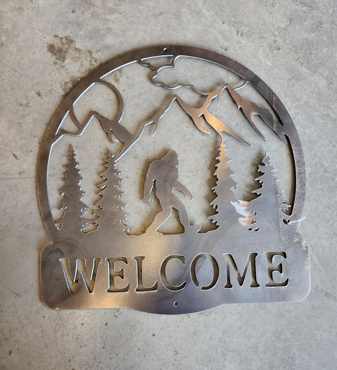 Bigfoot Welcome Sign Customizable - Etsy