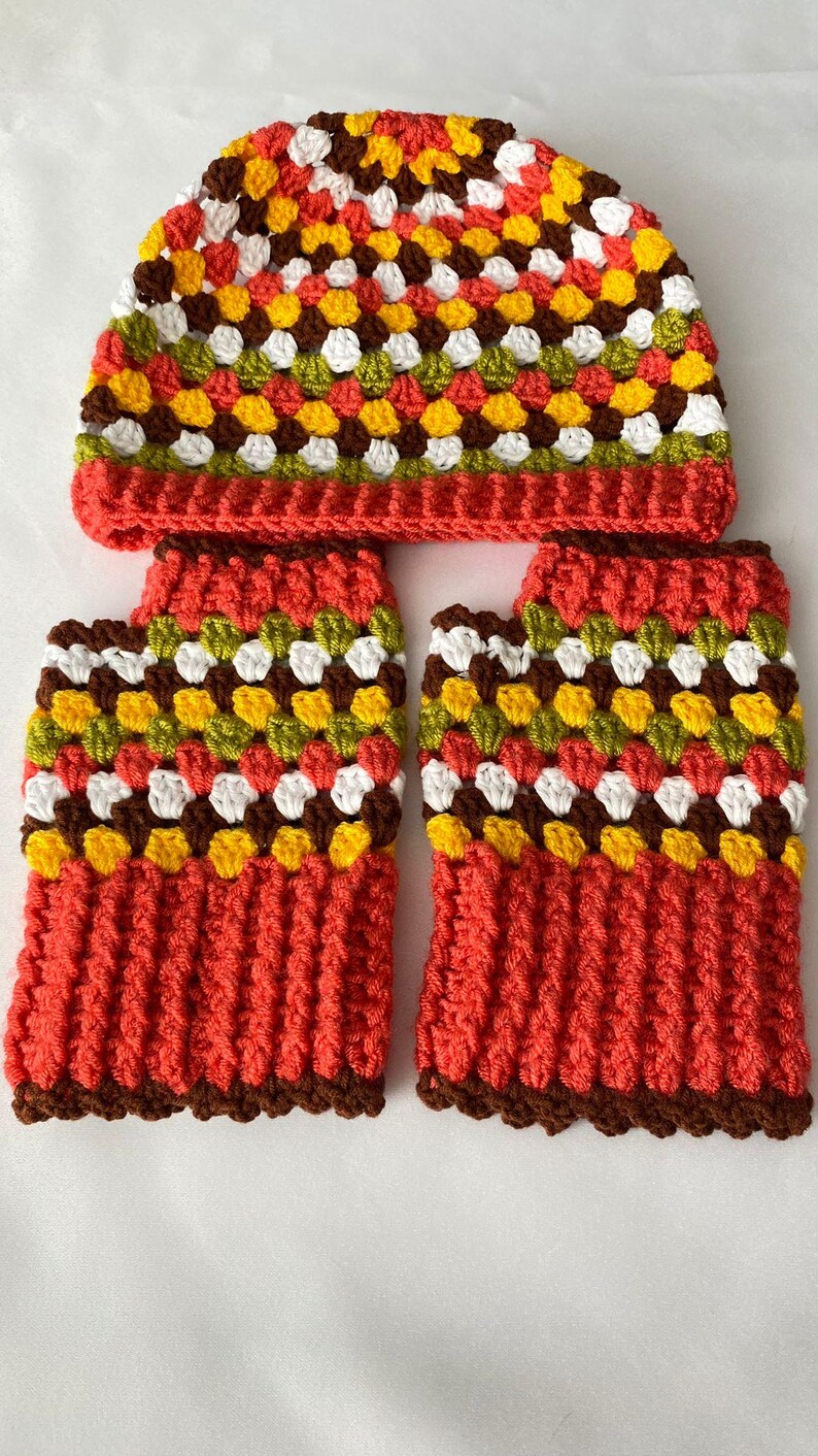 Granny Square Hat | Floral Winter Hat | Handmade Winter Beanie ...