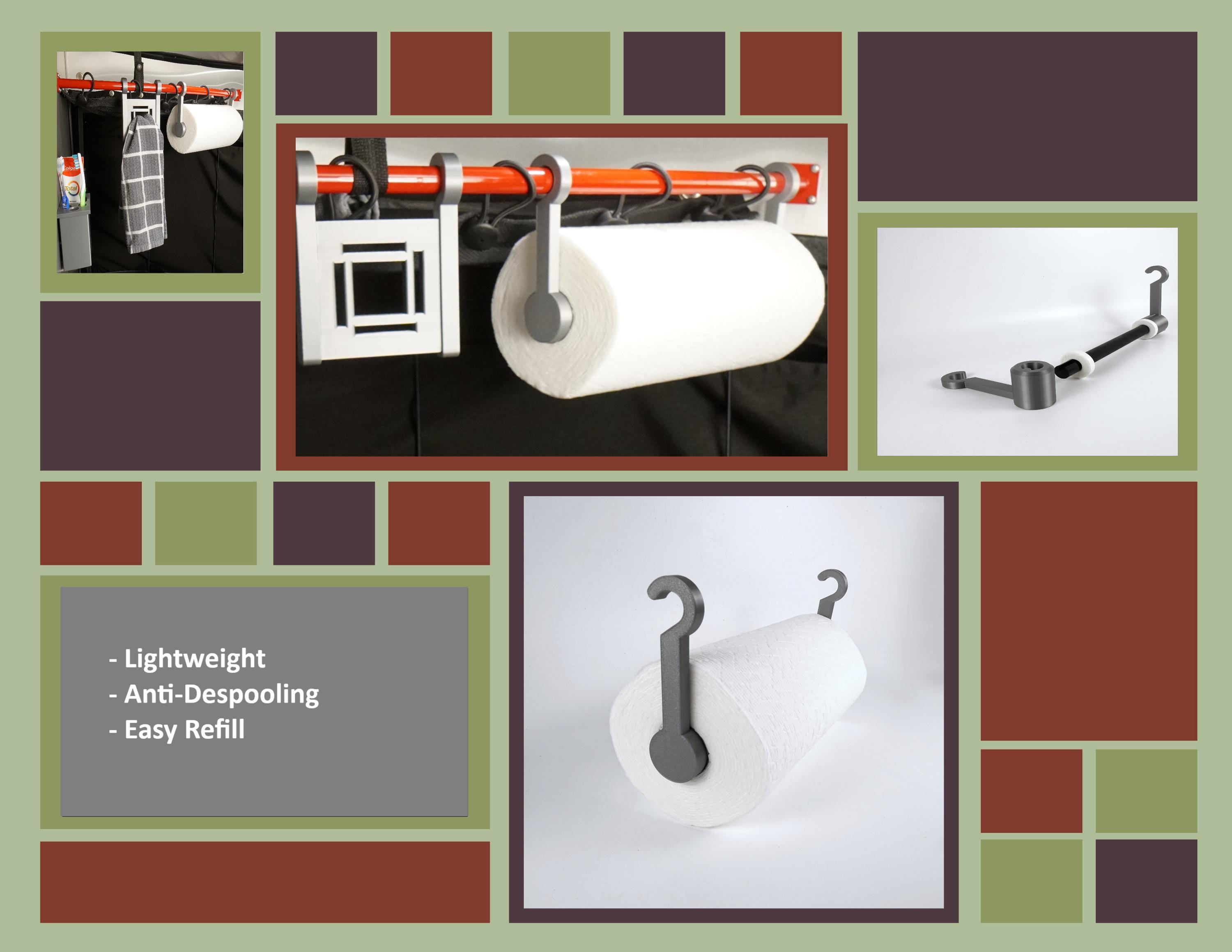 Space Saver Paper Towel Roller for Airstream Basecamp 16 or 20 - Etsy