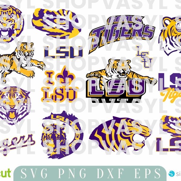 Lsu svg - Etsy