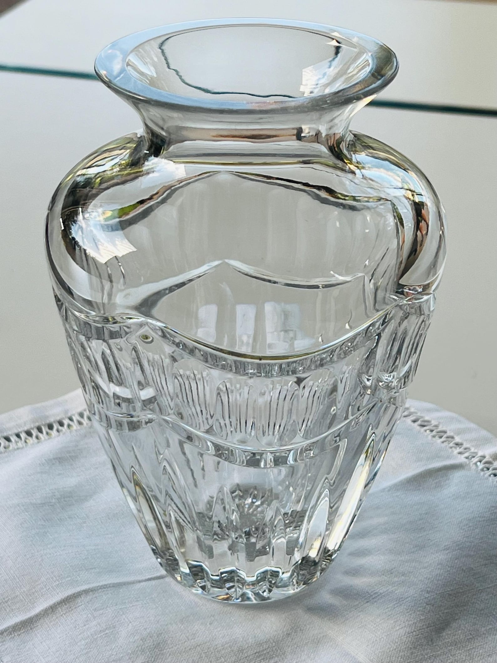 Waterford Crystal Vase: Pompeii Pattern, 6" Vintage Flower Holder - Etsy