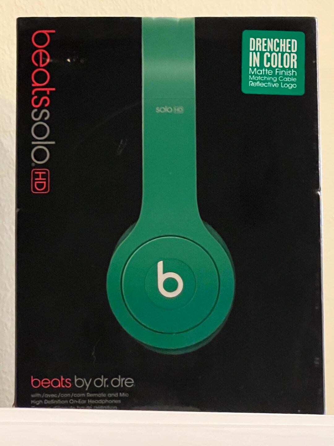 Beats Dr. Dre Solo HD On-ear Headphones Headband Wired Drenched in ...