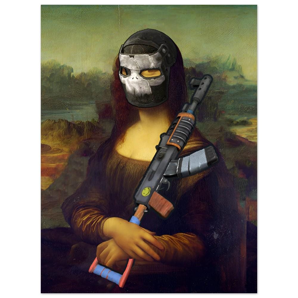 Poster - Mona Lisa AK Rust PC Meme Parody | Wall Art - Etsy