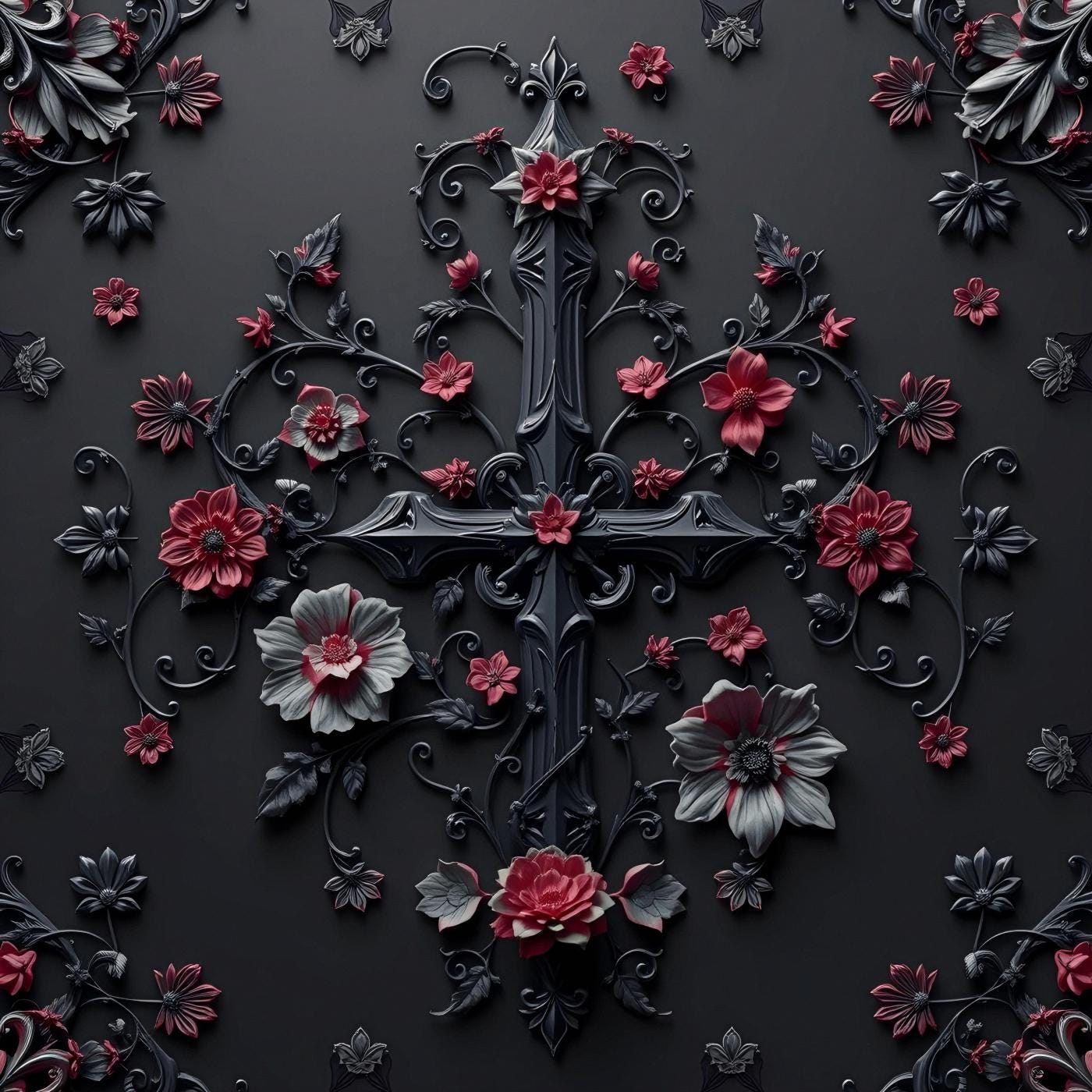 50 Gothic Floral Patterns - Etsy