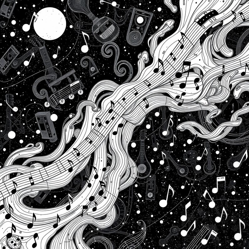 50 Music Patterns - Etsy