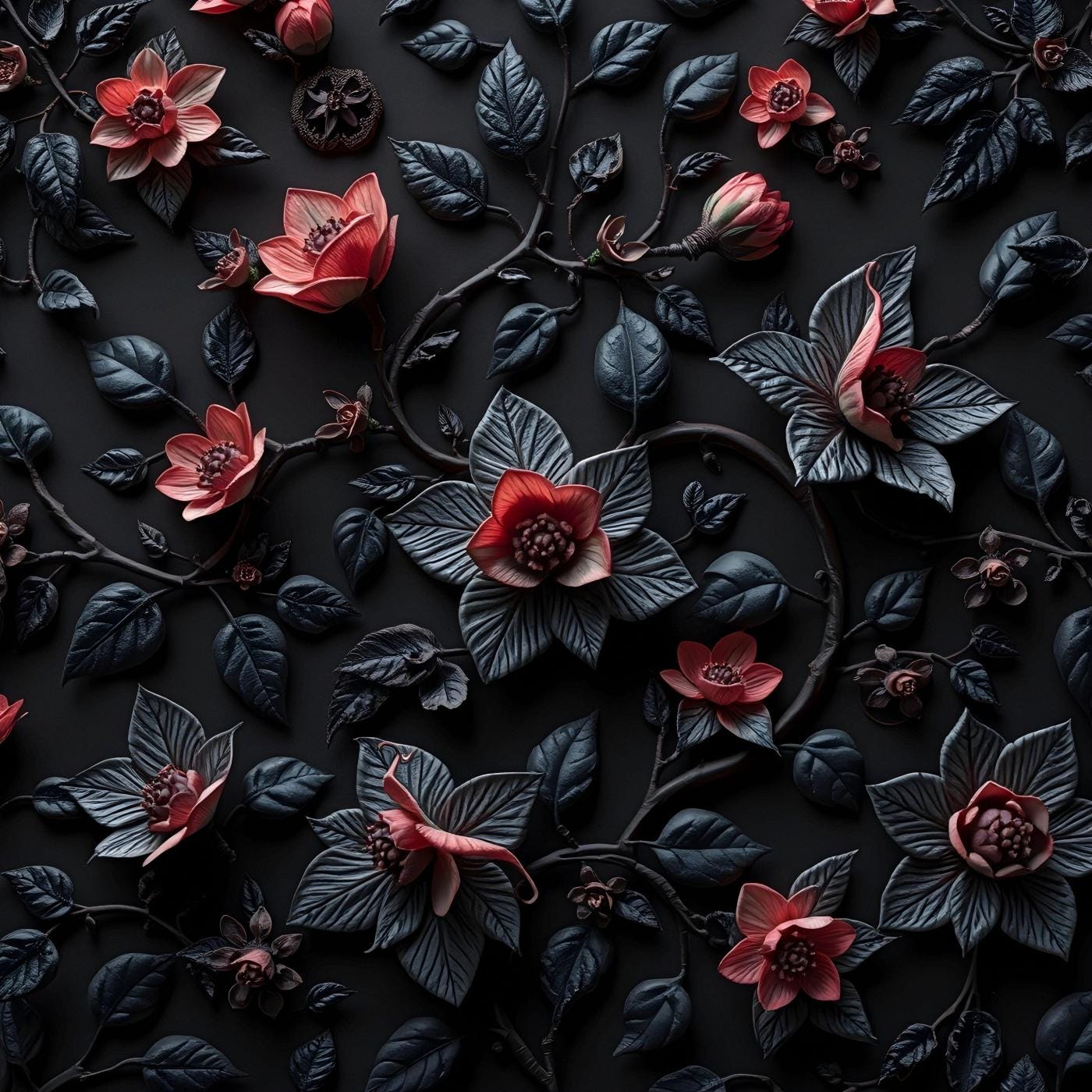 50 Gothic Floral Patterns - Etsy