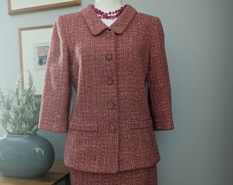 Pink Tweed Suit - Etsy