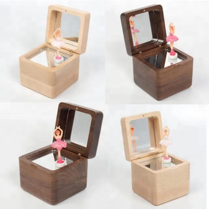 Personalized Ballerina Music Box: Engraved Wooden Keepsake - Etsy