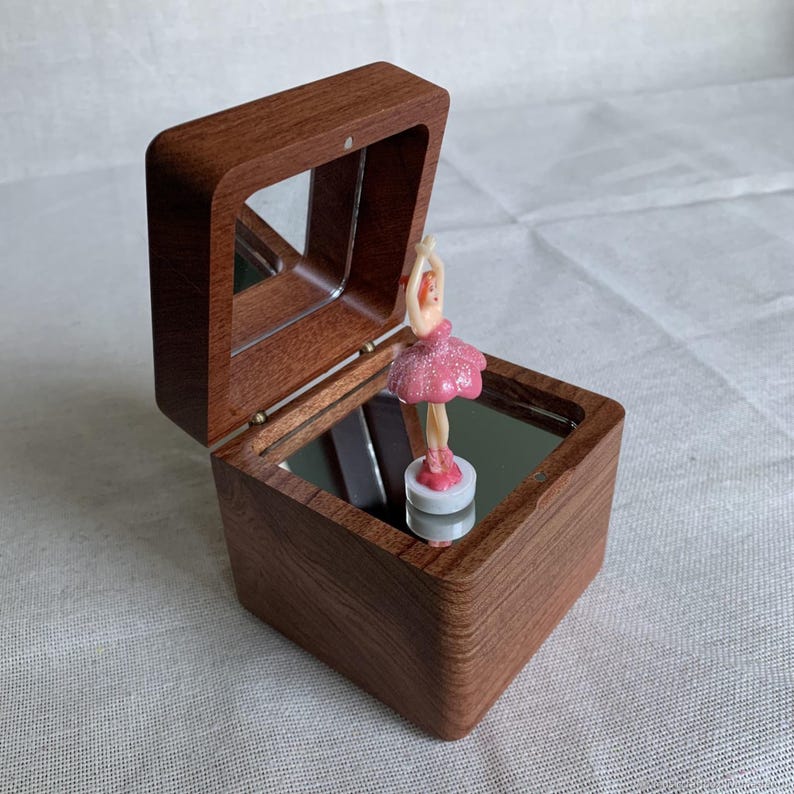 Personalized Ballerina Music Box: Engraved Wooden Keepsake - Etsy