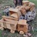 Wooden Truck and Excavator Set | Handcrafted Wooden Digger and Truck ...