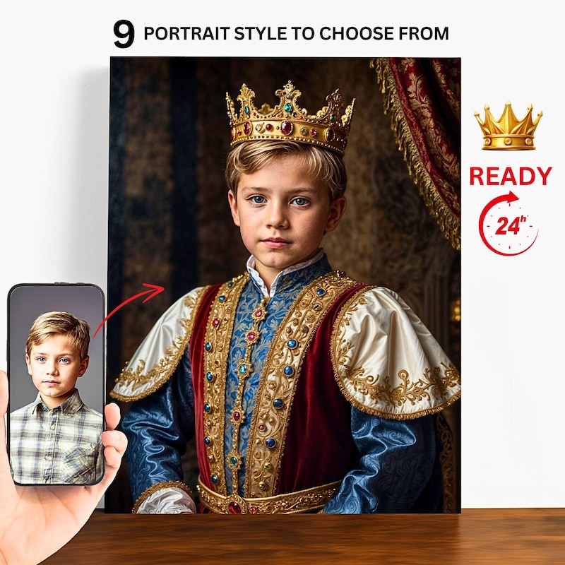 Portrait Kid - Etsy
