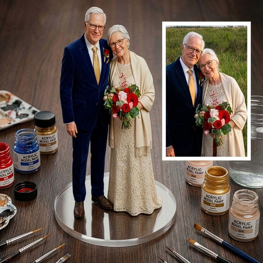Custom 3D Printed Memorial Figurine From Photo, Tribute Sculpture, Loss ...