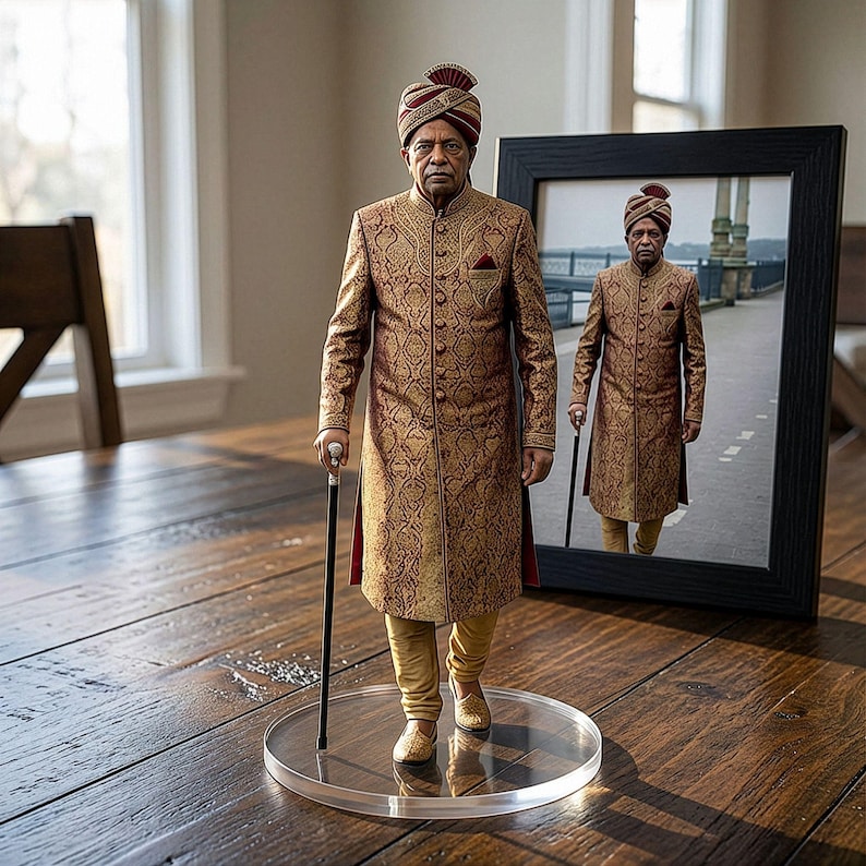 Custom 3D Printed Memorial Figurine From Photo, Tribute Sculpture, Loss ...