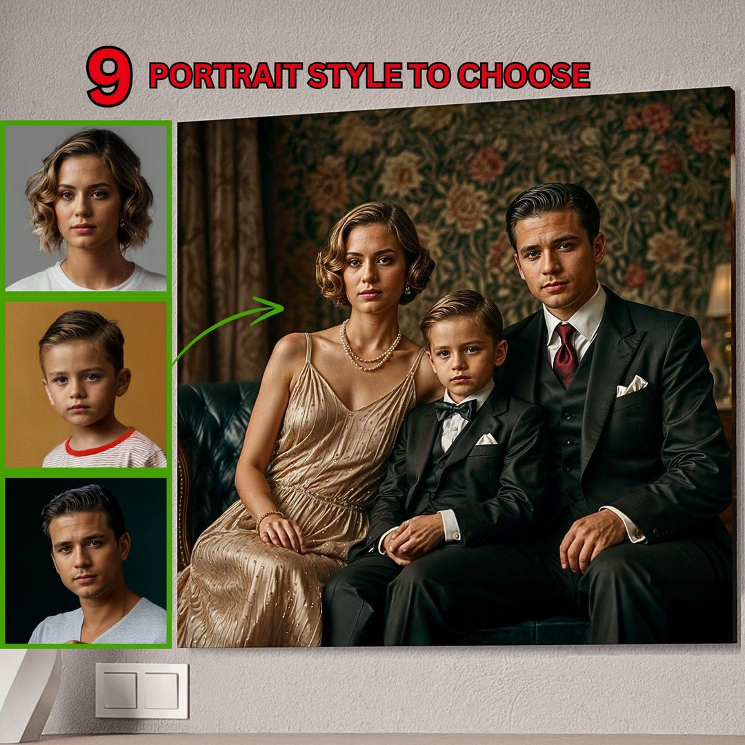 Custom Mafia Boss Portrait From Photo, Face Swap Editing, Portrait of ...
